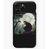 Anime Monkey Over the Moon Funny Otaku Fan A13974 Phone Case for iPhone ...