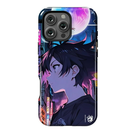 Anime Moon Girl Celestial Fantasy Art Case for iPhone 17 to 11 Pro Max ...
