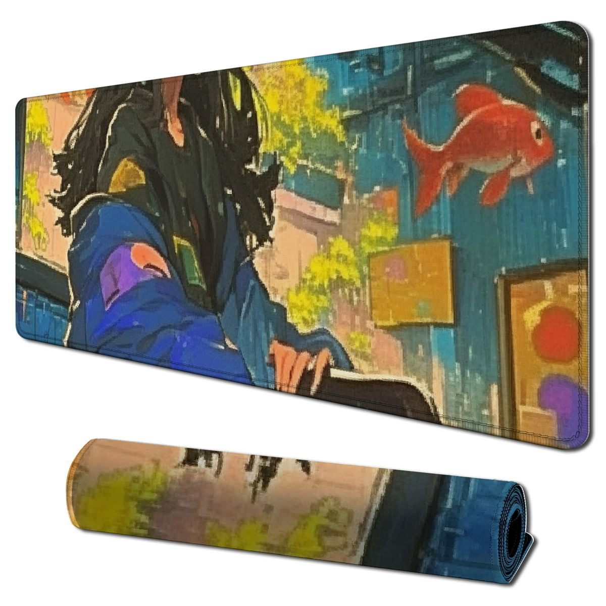 Anime Mouse Pad: Girl in Gaming Mouse Pad with Non-Slip Base - Large ...