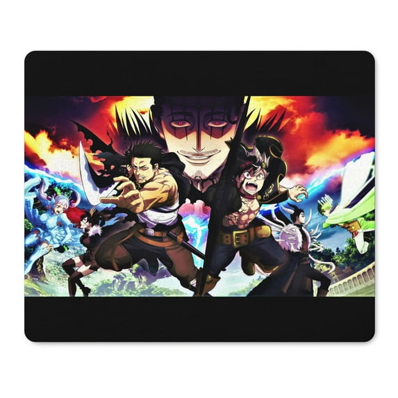 Anime Mouse Pad Large 11.8 X 9.8 In Black Clover Anime Character ...