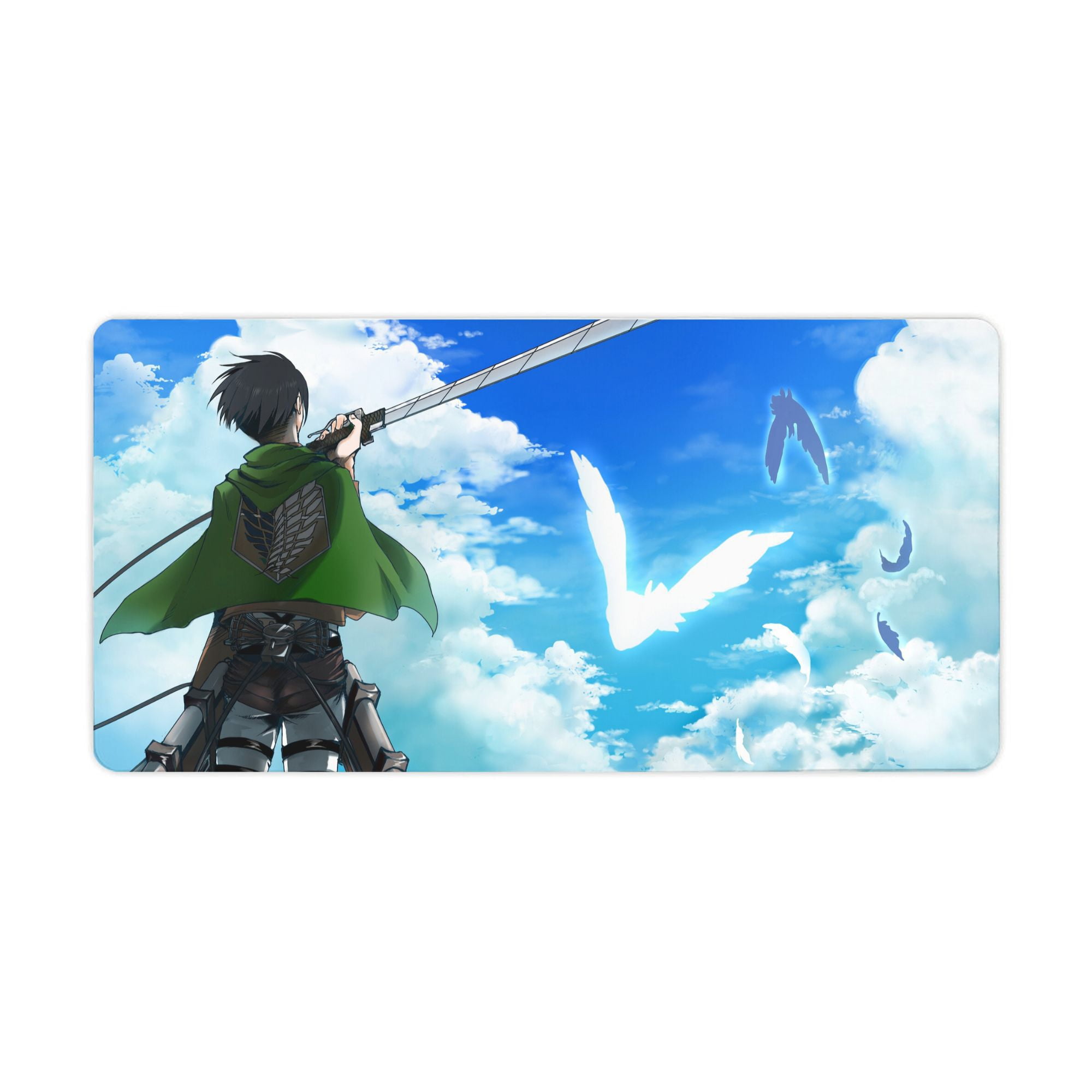 Anime Mouse Pad Large 15.7 X 31.5 In, ATTACK ON TITAN Mouse Pad Levi ...