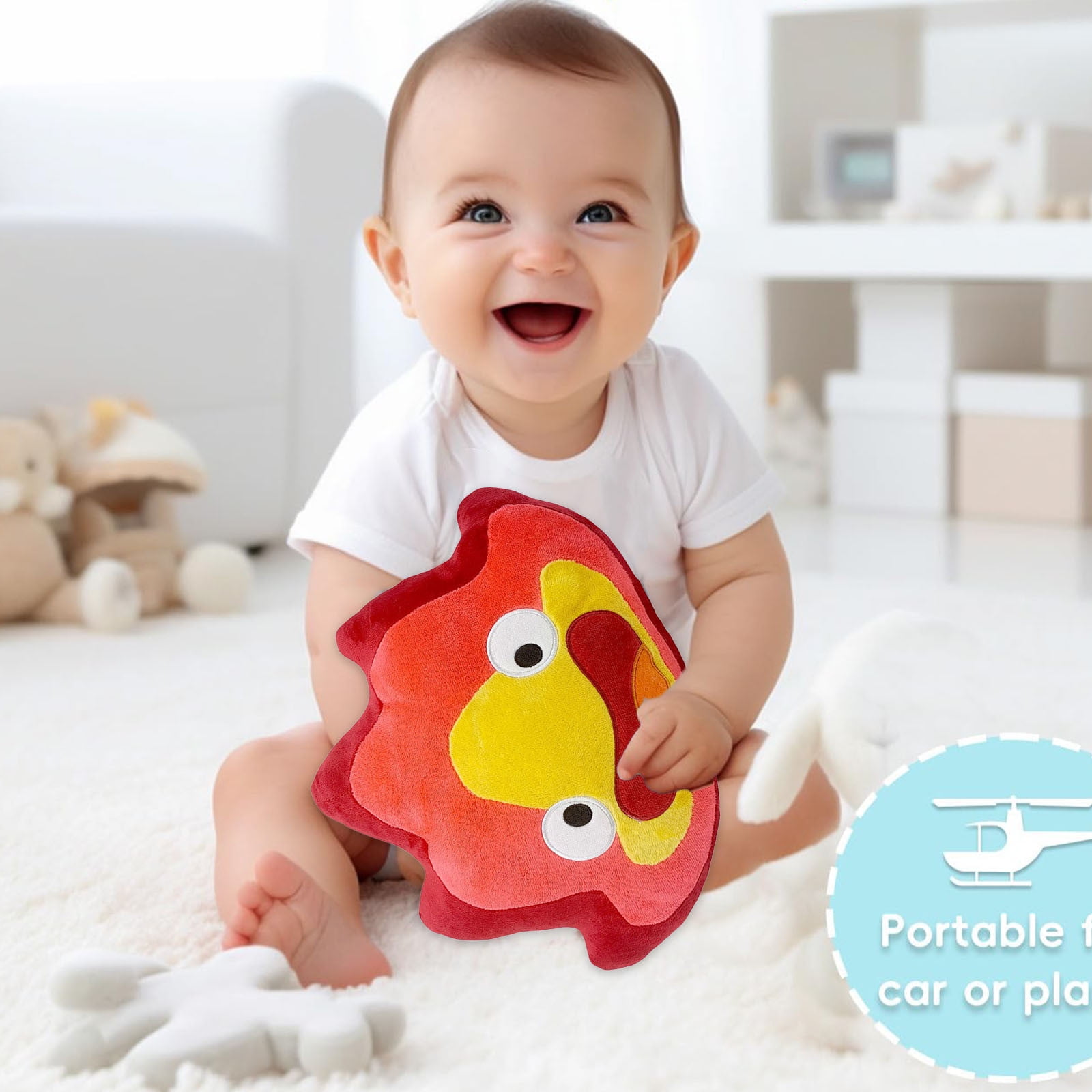 Anime Moving Castle Calcifer Plush Fire Demon Pillow, Howls Monster ...