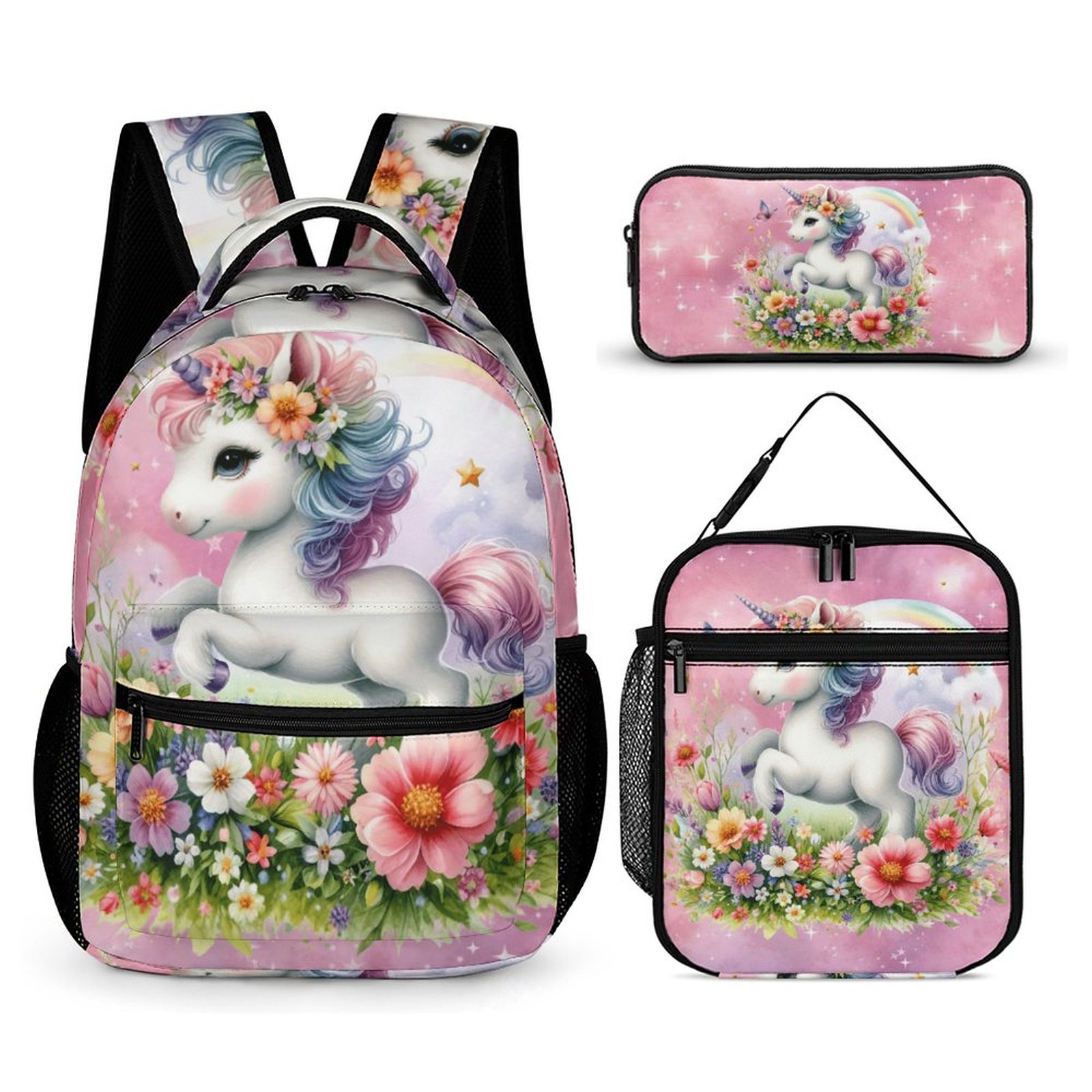 Anime Multi-Functional Backpack Set for Adults – Waterproof Lunch Box ...