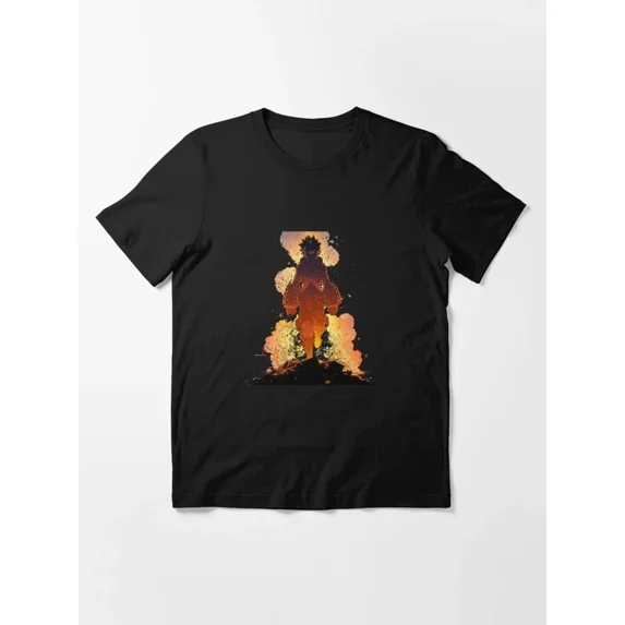 Anime My Hero Academia Bakugo Explosion Shadow Black T-shirt Size S-5XL ...