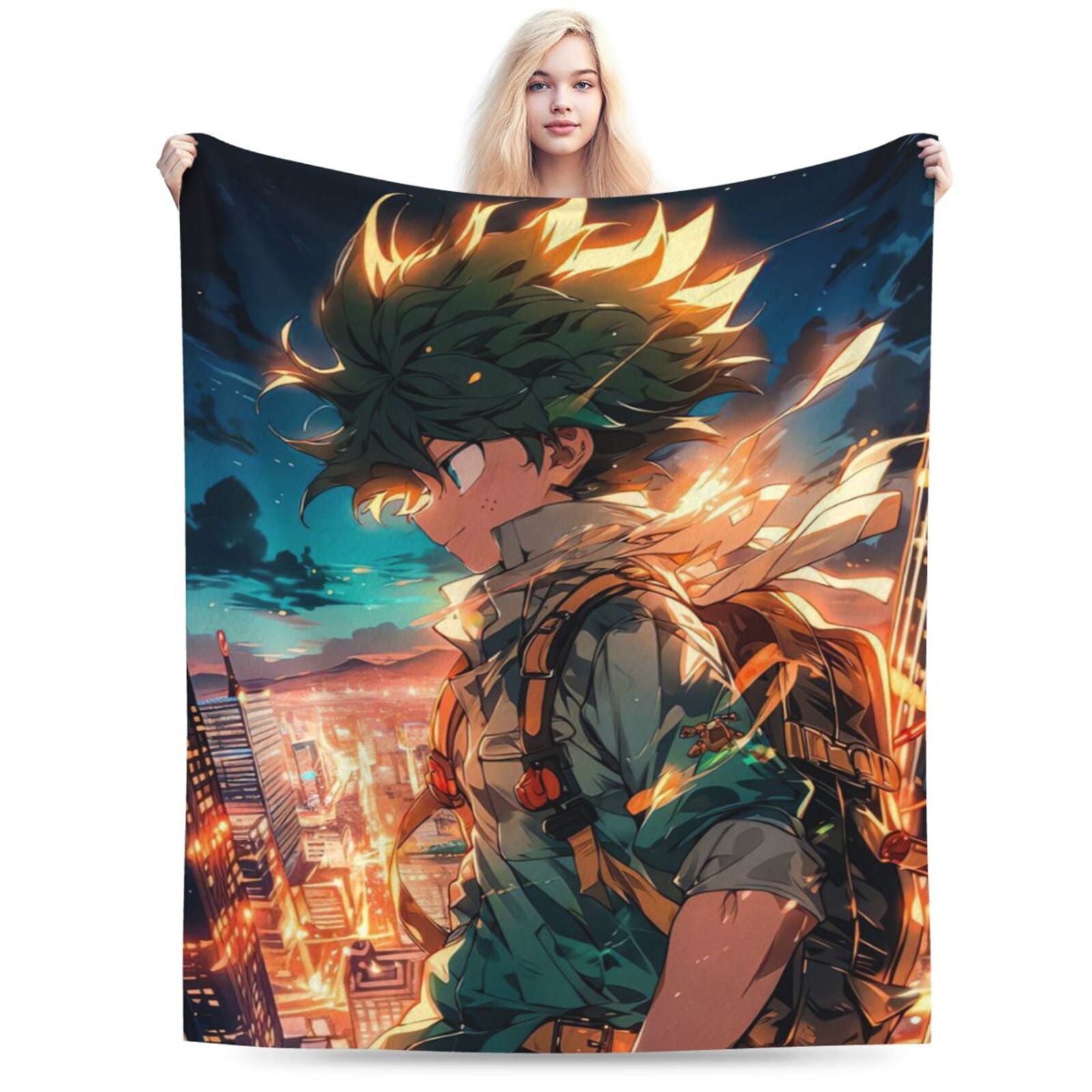 Anime My Hero Academia Blanket Cartoon Decorative Throw Blanket Soft ...