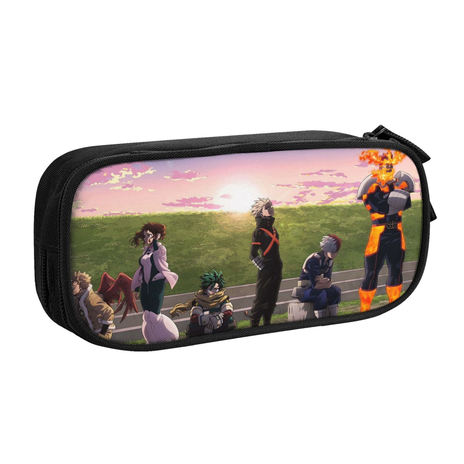 Anime My Hero Academia Boku Pencilcase Large Capacity Pencase Double ...