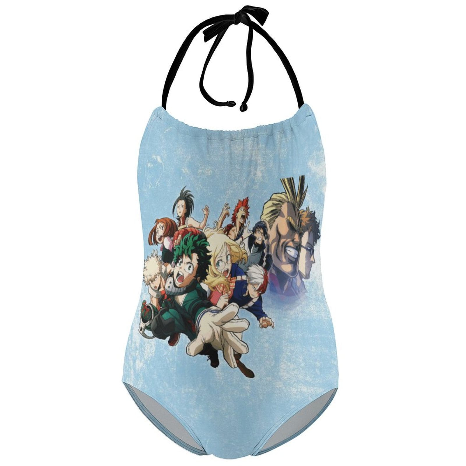 Anime My Hero Academia Children's One-piece Swimwear Halterneck ...