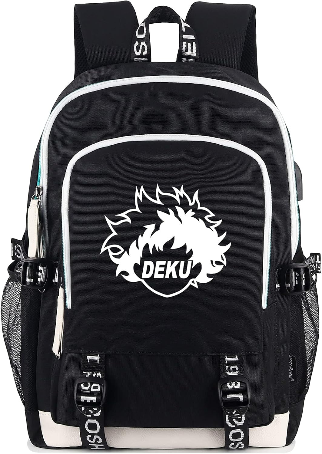Anime My Hero Academia DEKU LOGO Luminous Laptop Backpack with USB ...
