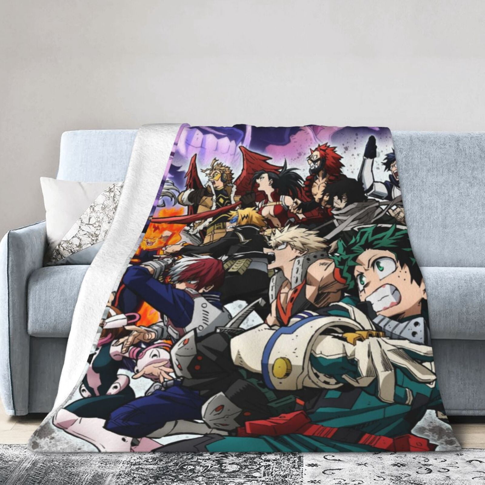 Anime My Hero Academia Flannel Blanket Super Soft And Bed Blanket Couch ...