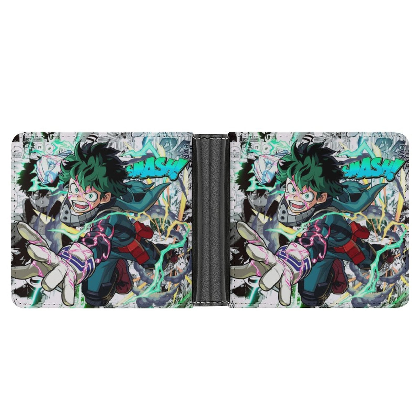 Anime My Hero Academia Izuku Midoriya PU Leather Bifold Wallet Money ...