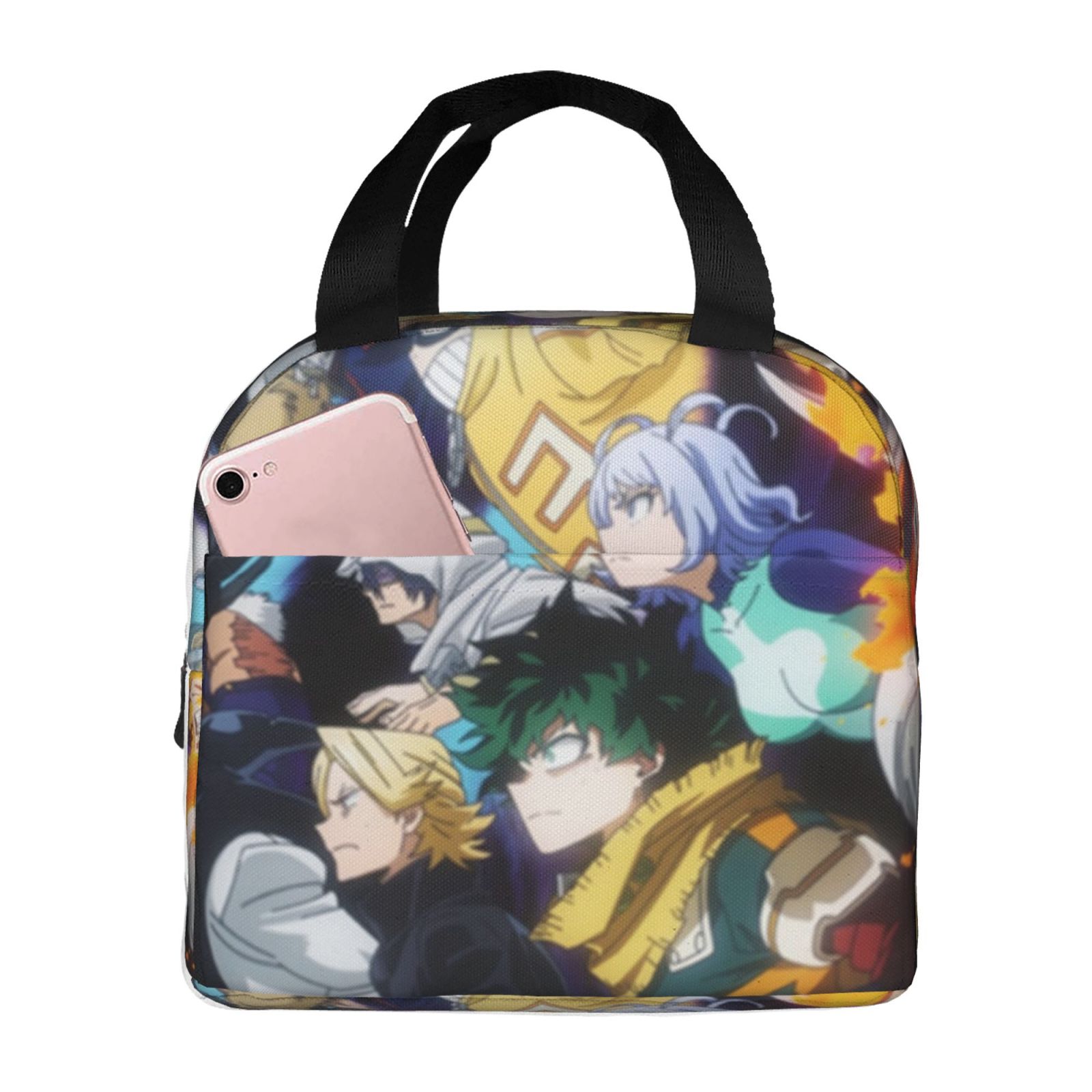 Anime My Hero Academia Mha Lunch Bag Reusable Portable Lunch Box ...