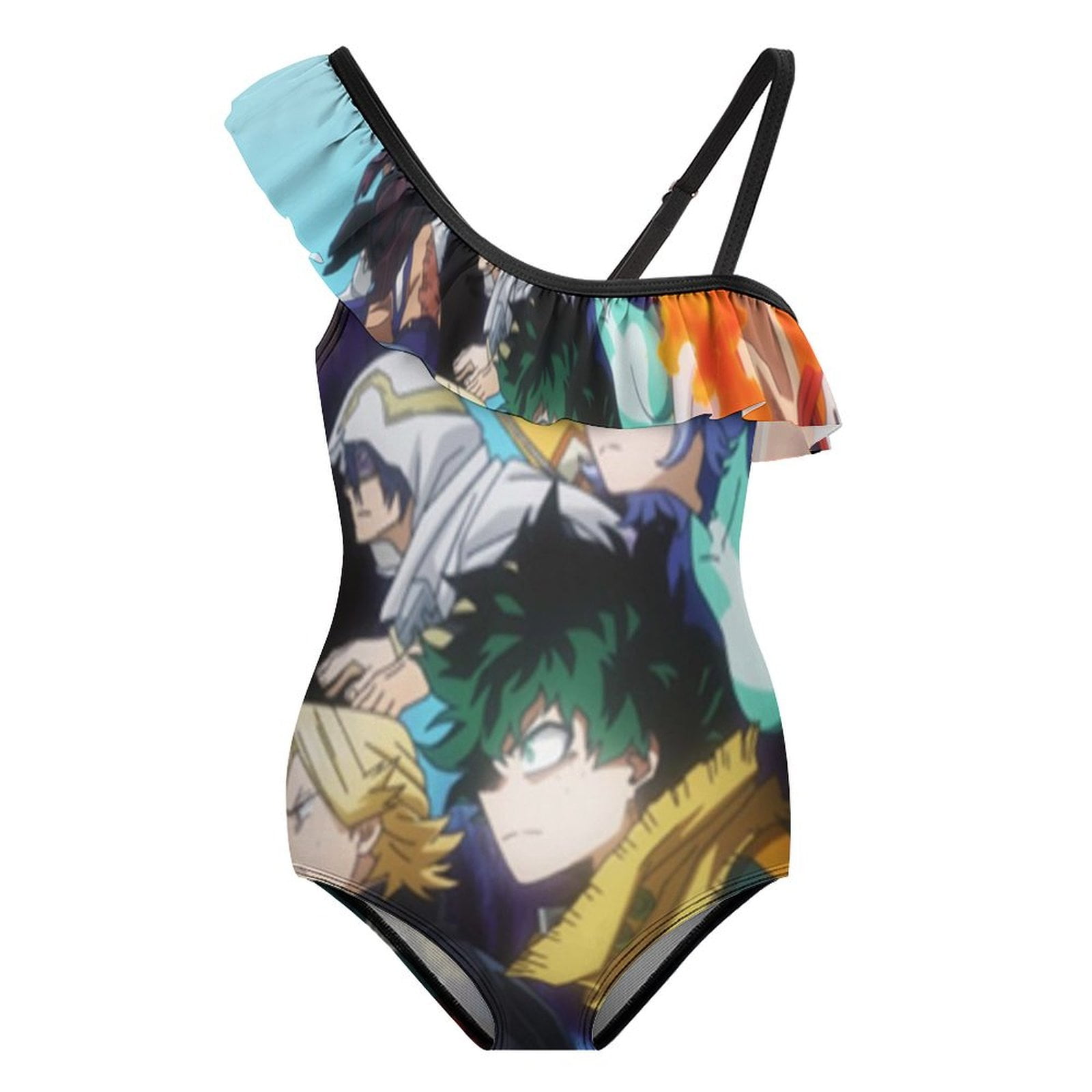 Anime My Hero Academia Mha One-Piece Swimsuit for Girls Adjustable One ...