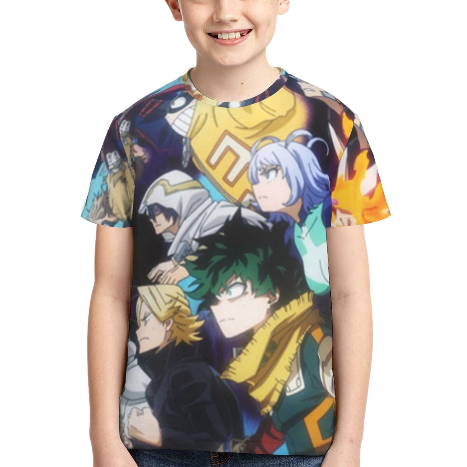 Anime My Hero Academia Mha Youth Unisex T-Shirt Crewneck Short Sleeve ...