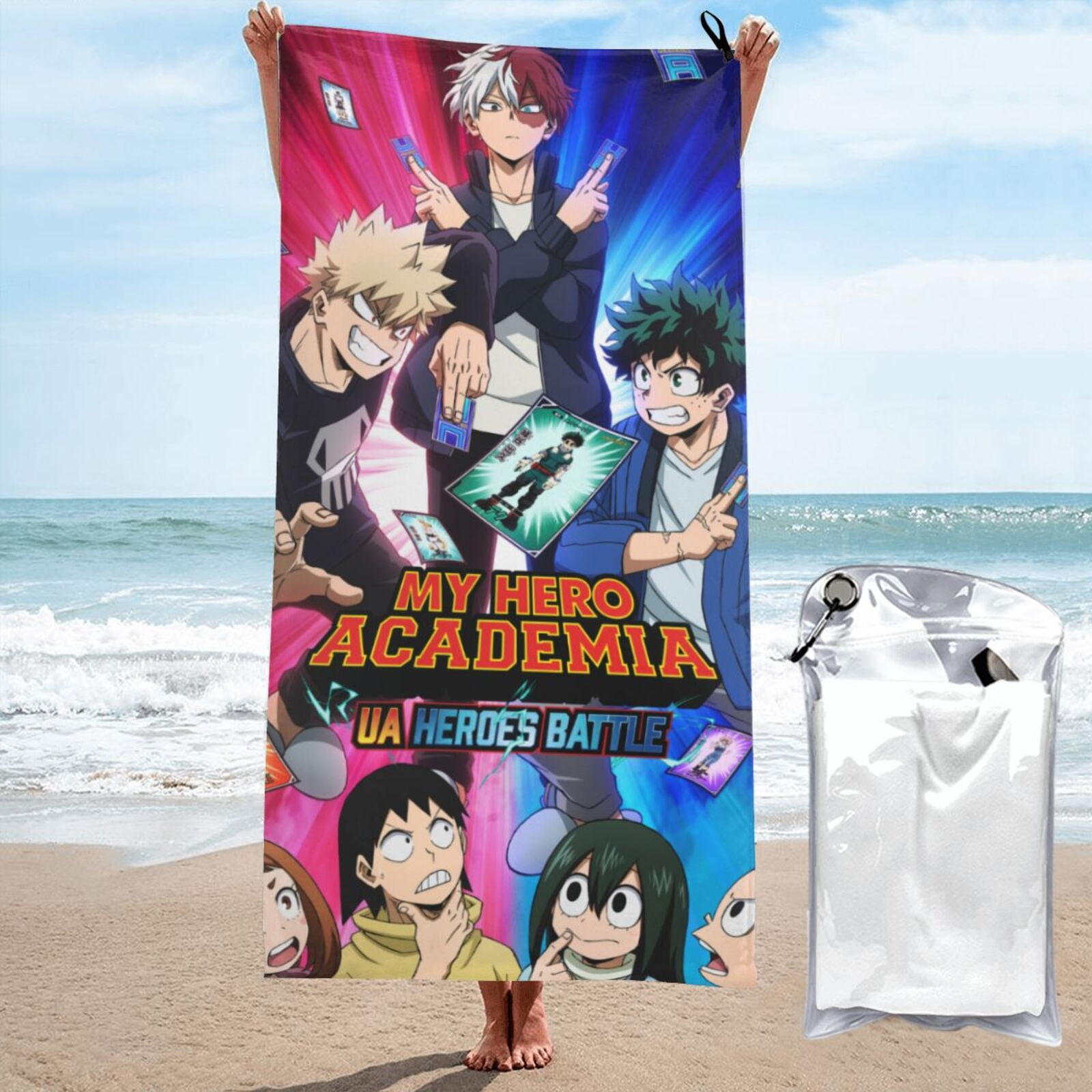 Anime My Hero Academia Quick Dry Bath Towel Lightweight Soft Absorbent ...