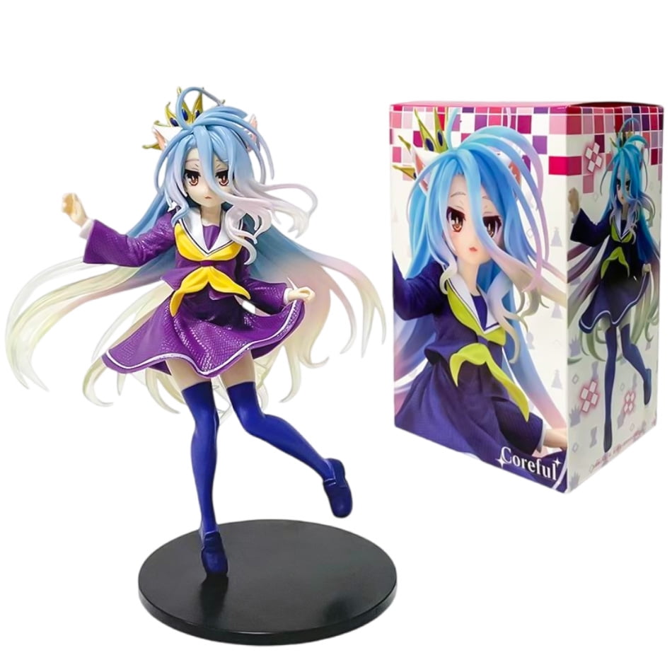 Anime NGNL No Game No Life White " 18.5CM Shiro PVC Model Action ...