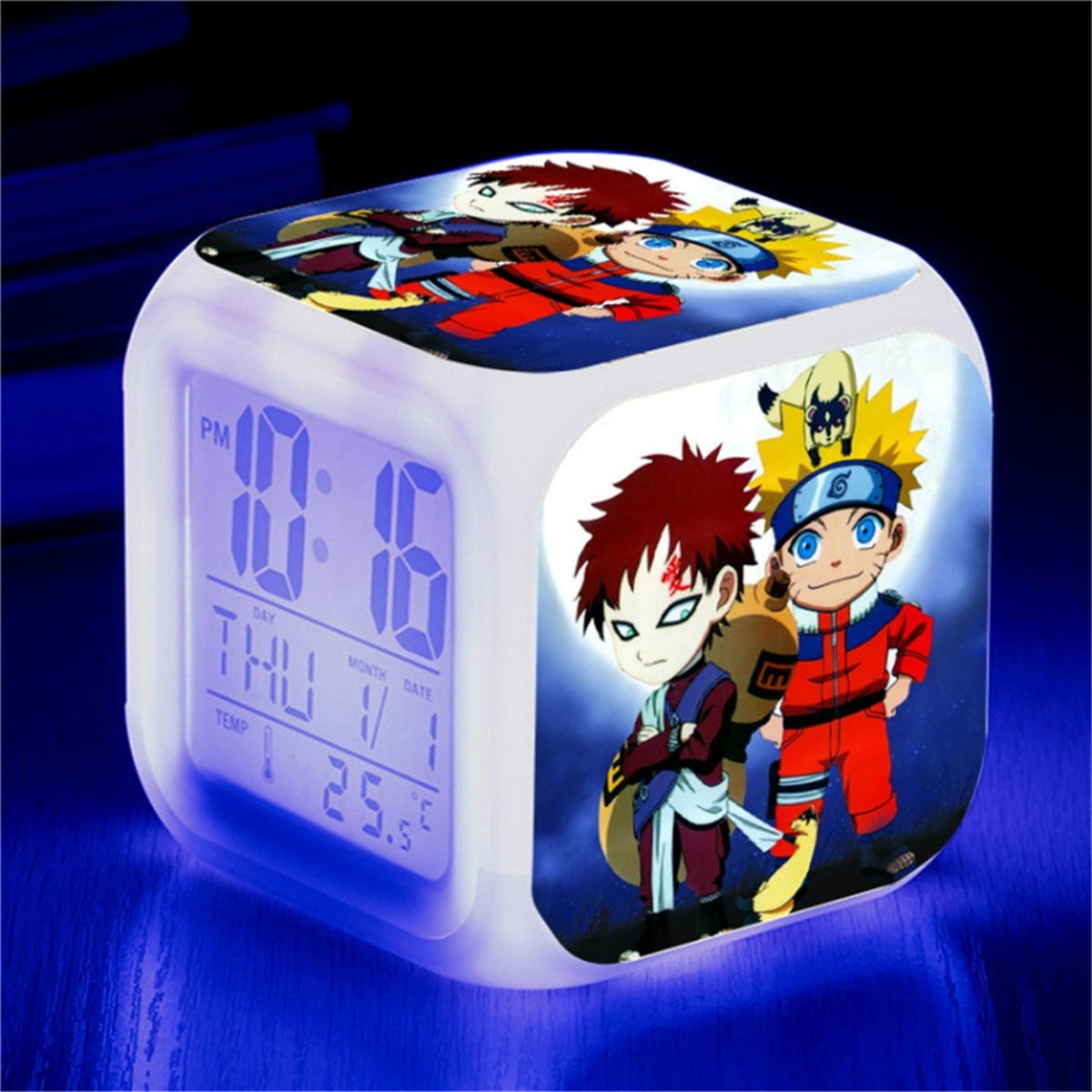 Anime Naruto Alarm Clock Akatsuki Itachi Kakashi Cosplay Action Figures ...