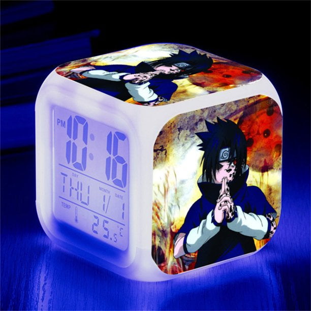 Anime Naruto Alarm Clock Akatsuki Itachi Kakashi Cosplay Action Figures ...