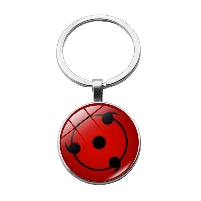 Anime Naruto Crystal Keychain Fashion Jewelry Ninja Sharingan Keyring ...