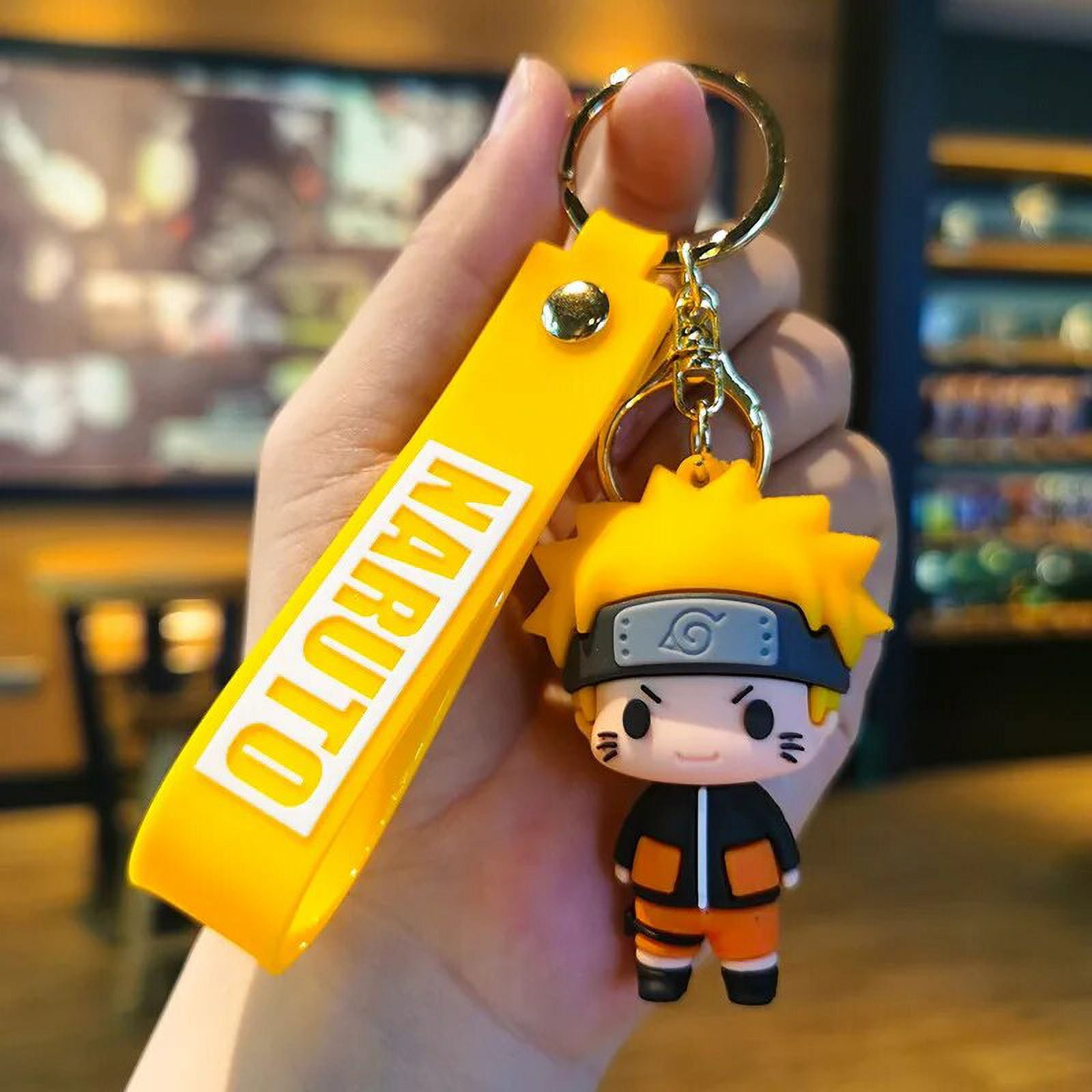 Anime Naruto Keychain Fashion Jewelry Cartoon Figure 7CM PVC Keyring ...