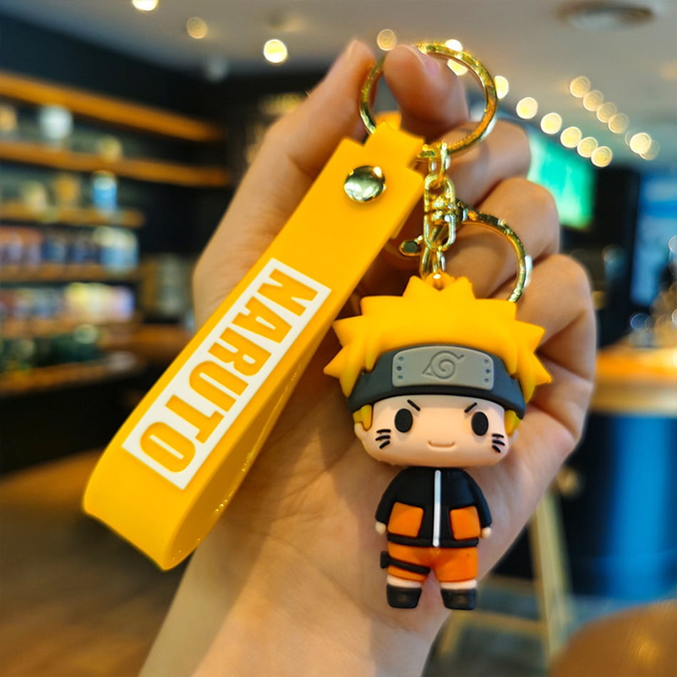 Anime Naruto Keychain Fashion Jewelry Cartoon Figure PVC Keyring ...