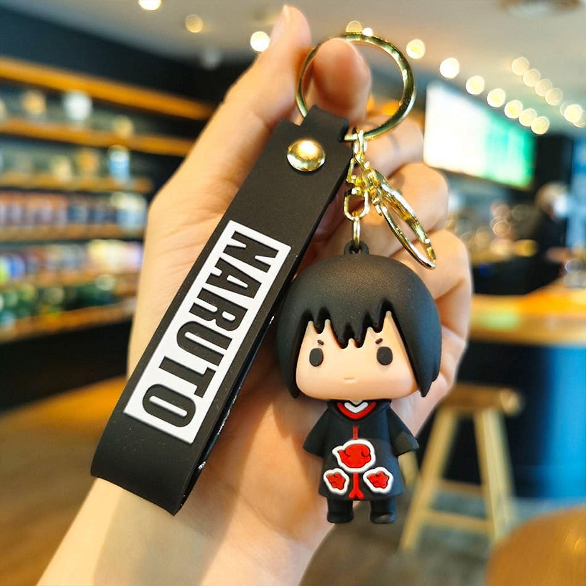 Anime Naruto Keychain Fashion Jewelry Cartoon Figure PVC Keyring ...