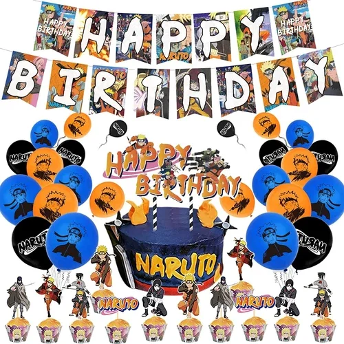 Anime Naruto Shippuden Theme Birthday Party Supplies,Birthday Party ...