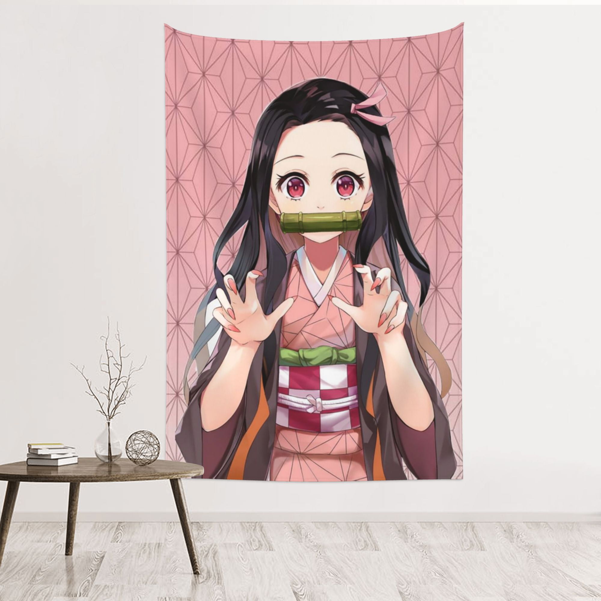 Anime Nezuko Cute Tapestry 60*40 Inch Decor Wall Hanging Art Tapestries ...