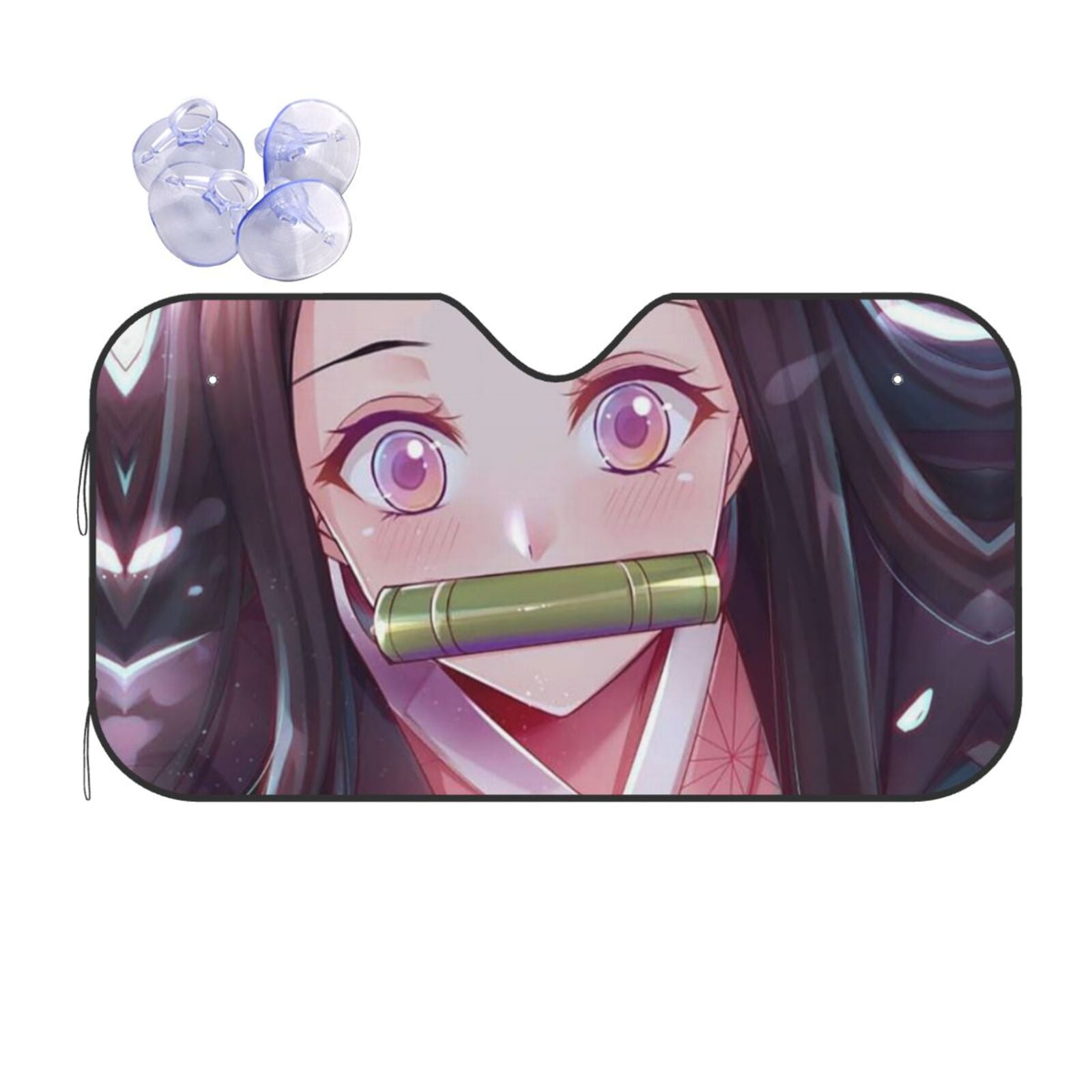 Anime Nezuko Kamado Car Windshield Sunshade Automotive Sun Shade for ...