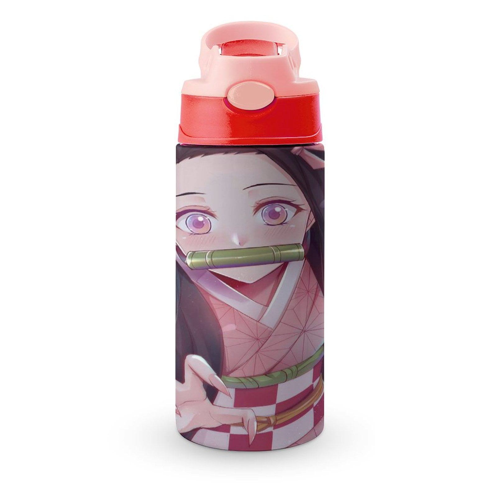 Anime Nezuko Kamado Insulated Stainless Steel Water Bottle with Straw ...