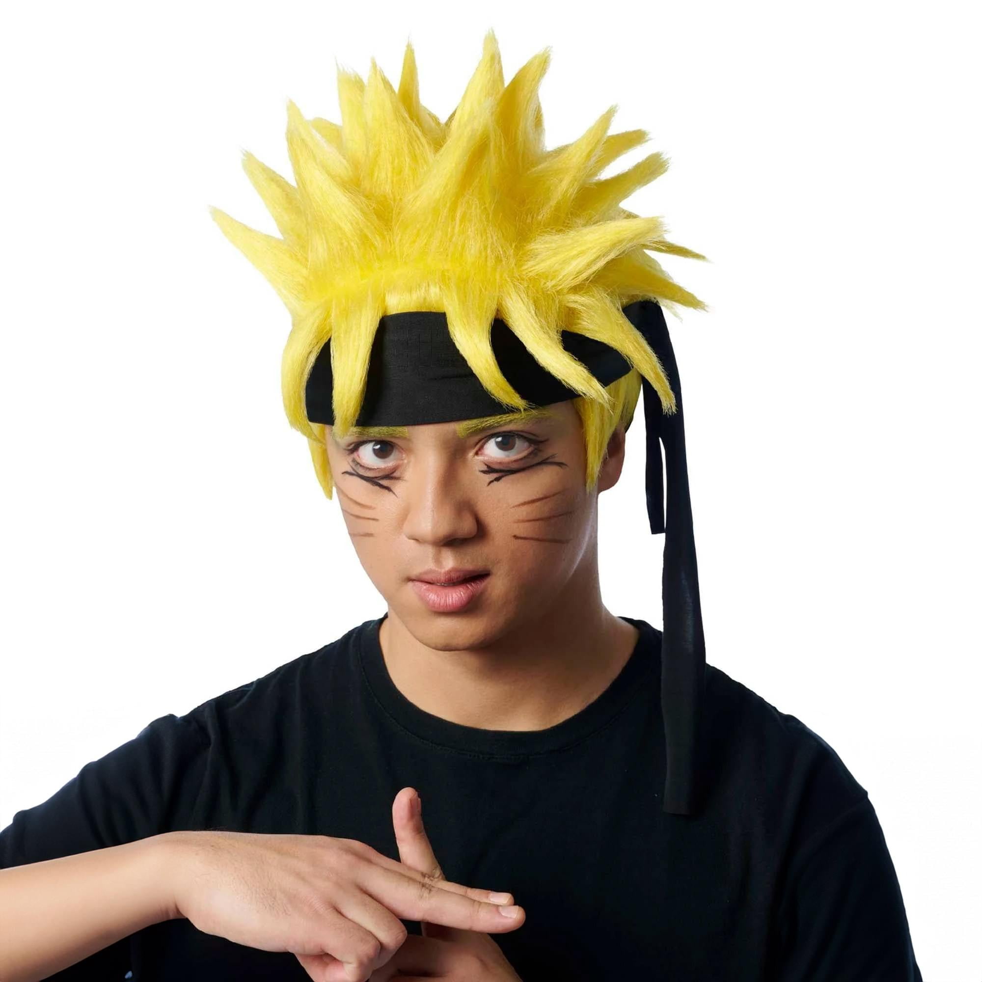 Anime Ninja Adult Yellow Costume Wig - Walmart.com