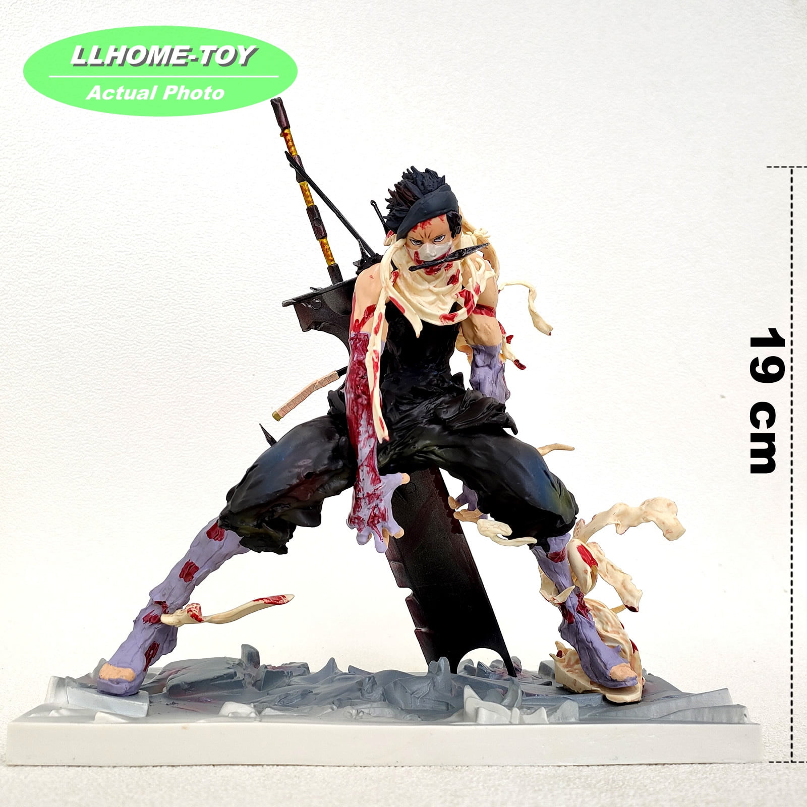 Anime Ninja Momochi Zabuza Sword Injury bleeding Figure Statue Toy Gift ...