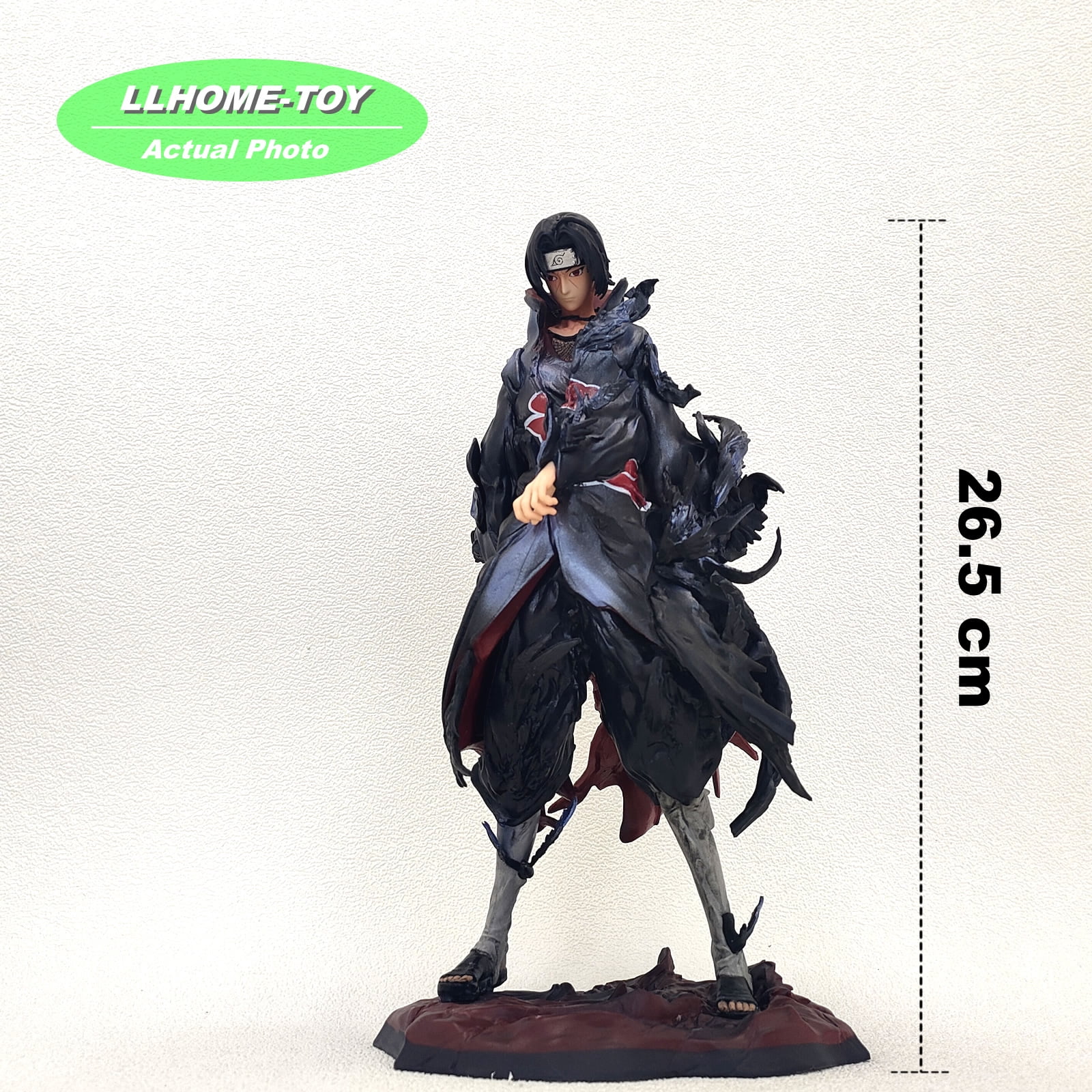 Anime Ninja Shippuden Akatsuki Uchiha Itachi Crow Stand Figure Toy Gift ...