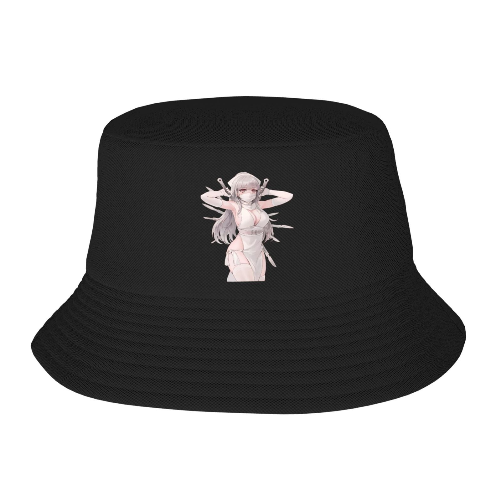 Anime Nurse Girl Art Pattern Bucket Hat For Womens And Mens Outdoor ...