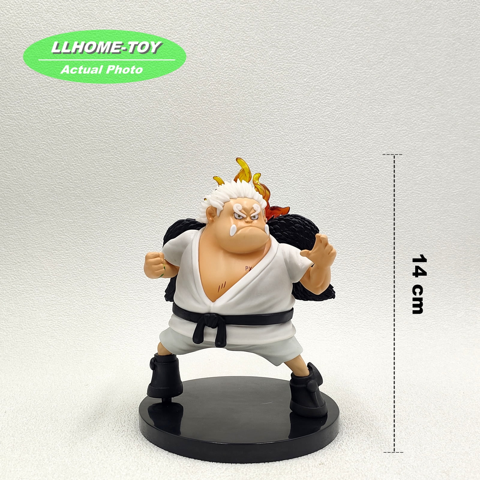 Anime OP Jinbe Fish are karate COS fire Angel Wings Cute battle Figure ...