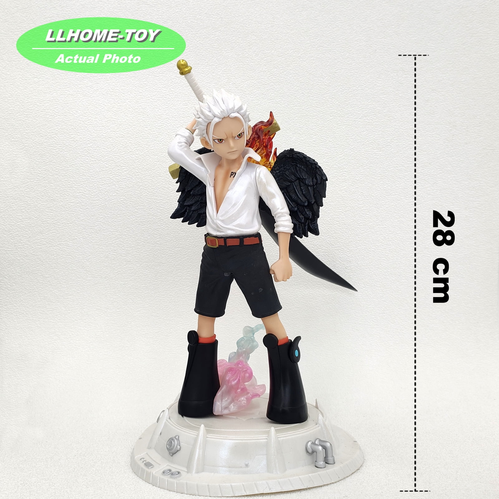 Anime OP childhood Dracule Mihawk Blazing Angel Sword battle Figures ...