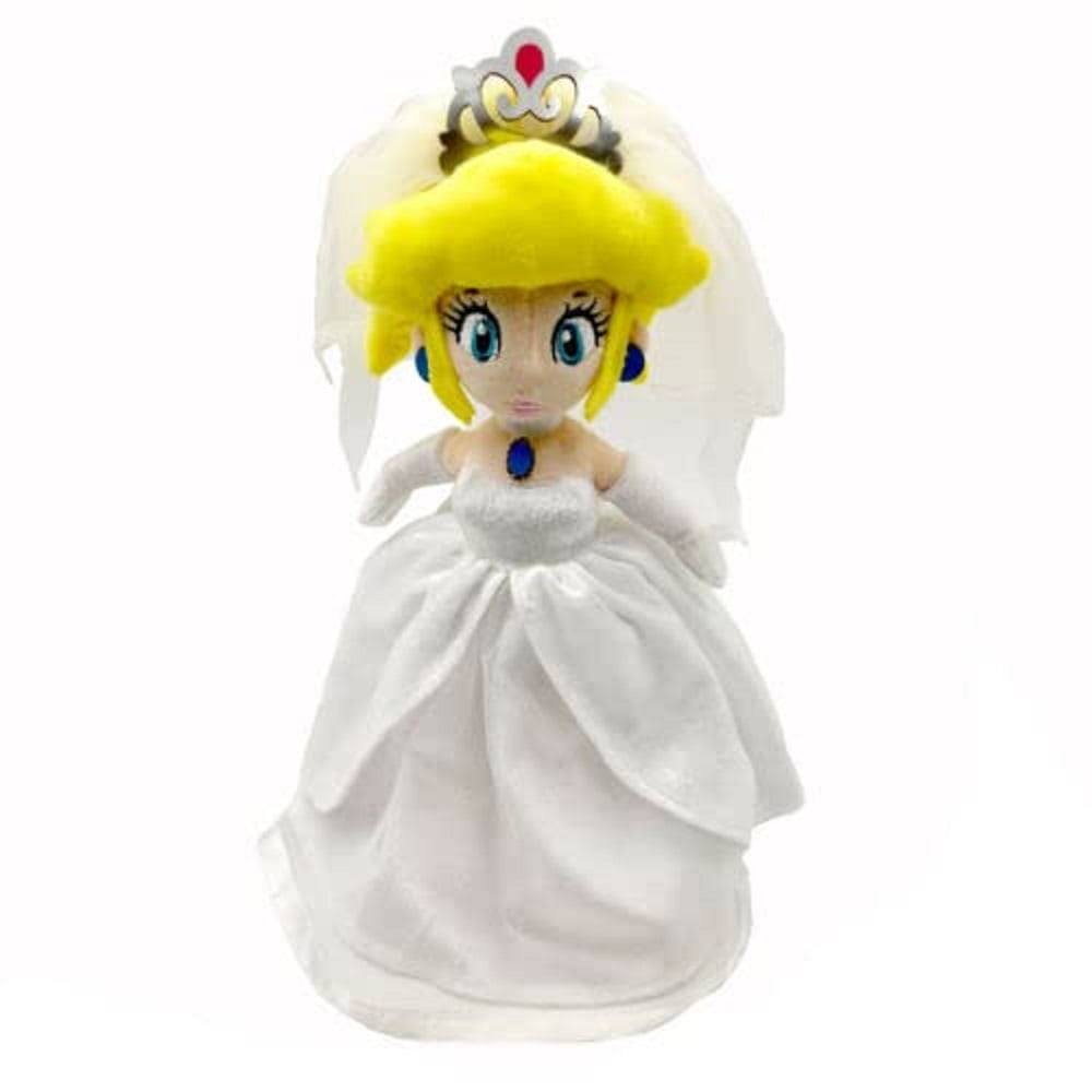 Anime Odyssey King Bowser Princess Peach Mario Wedding Dress Plush ...