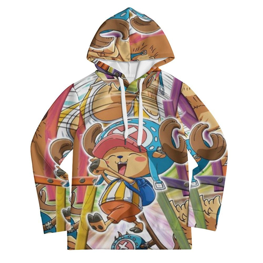 Anime One Piece Chopper Hoodie for Kids Teens S Pullover Sweatshirt ...