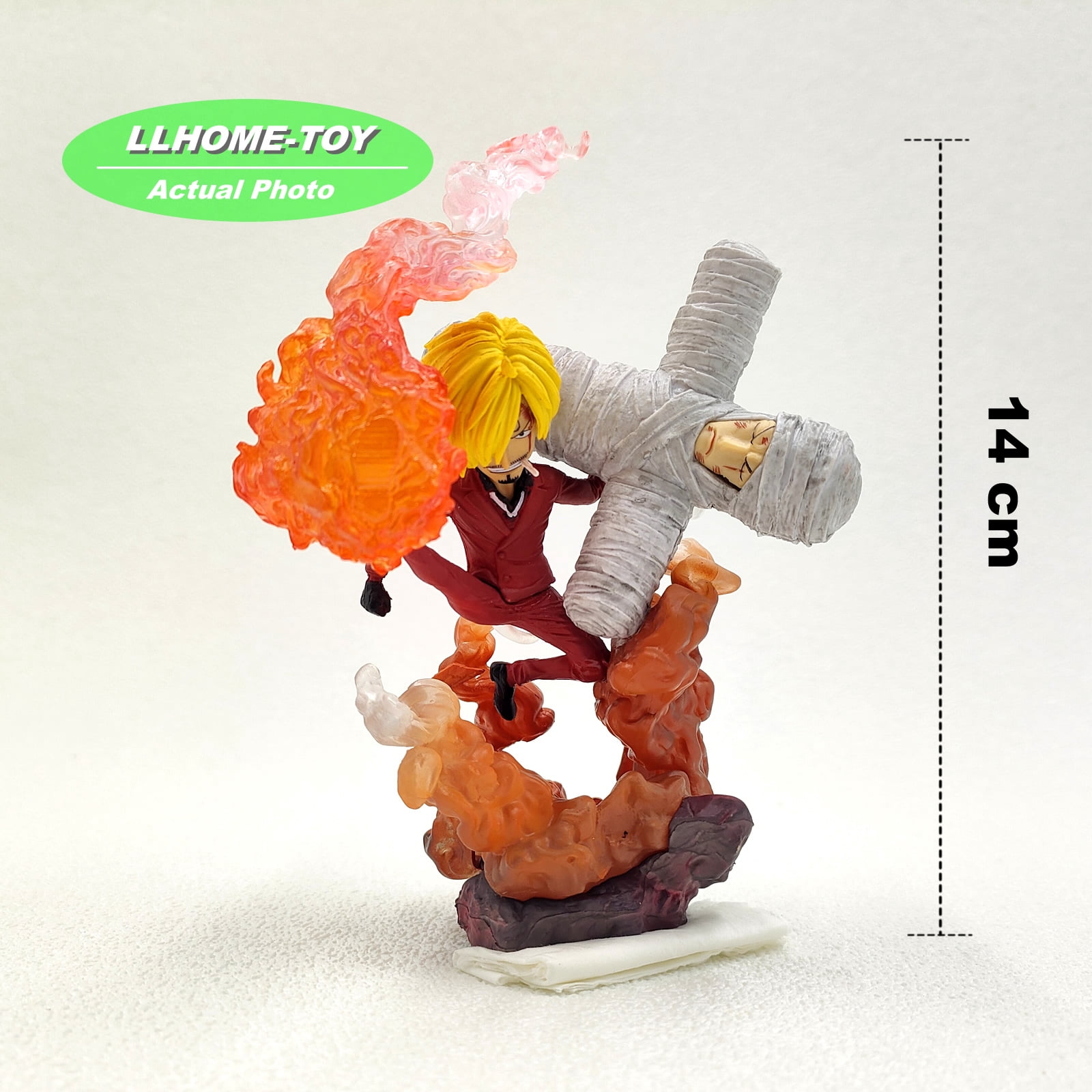 Anime One Piece G5 Ghost Island Sanji fight mummy PVC Figure Statue Toy ...