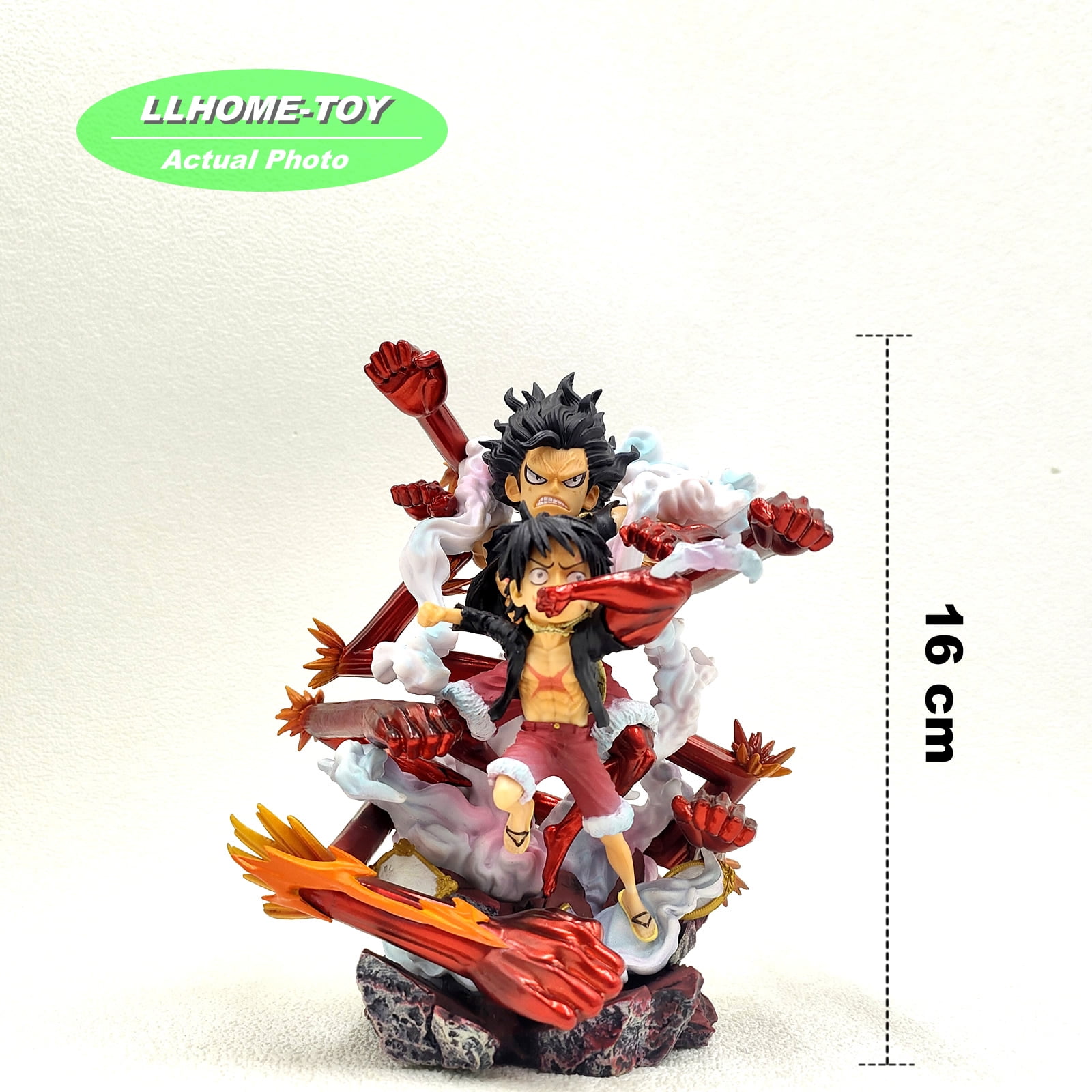 Anime One Piece Gear 4 Monkey D Luffy XS Yang Snake Man Figure Statue ...