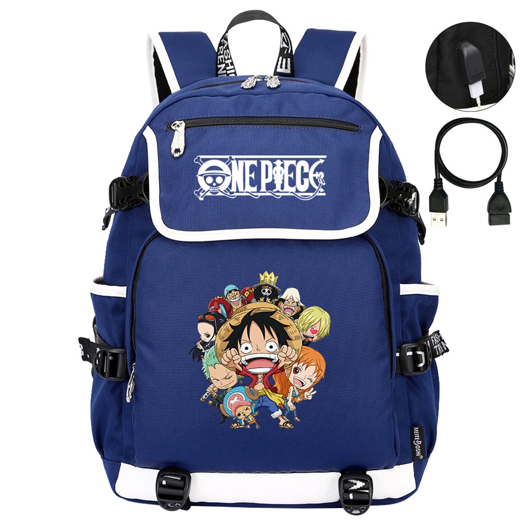 Anime One Piece Knapsack-Student Large Capicity Bookbag Waterproof ...
