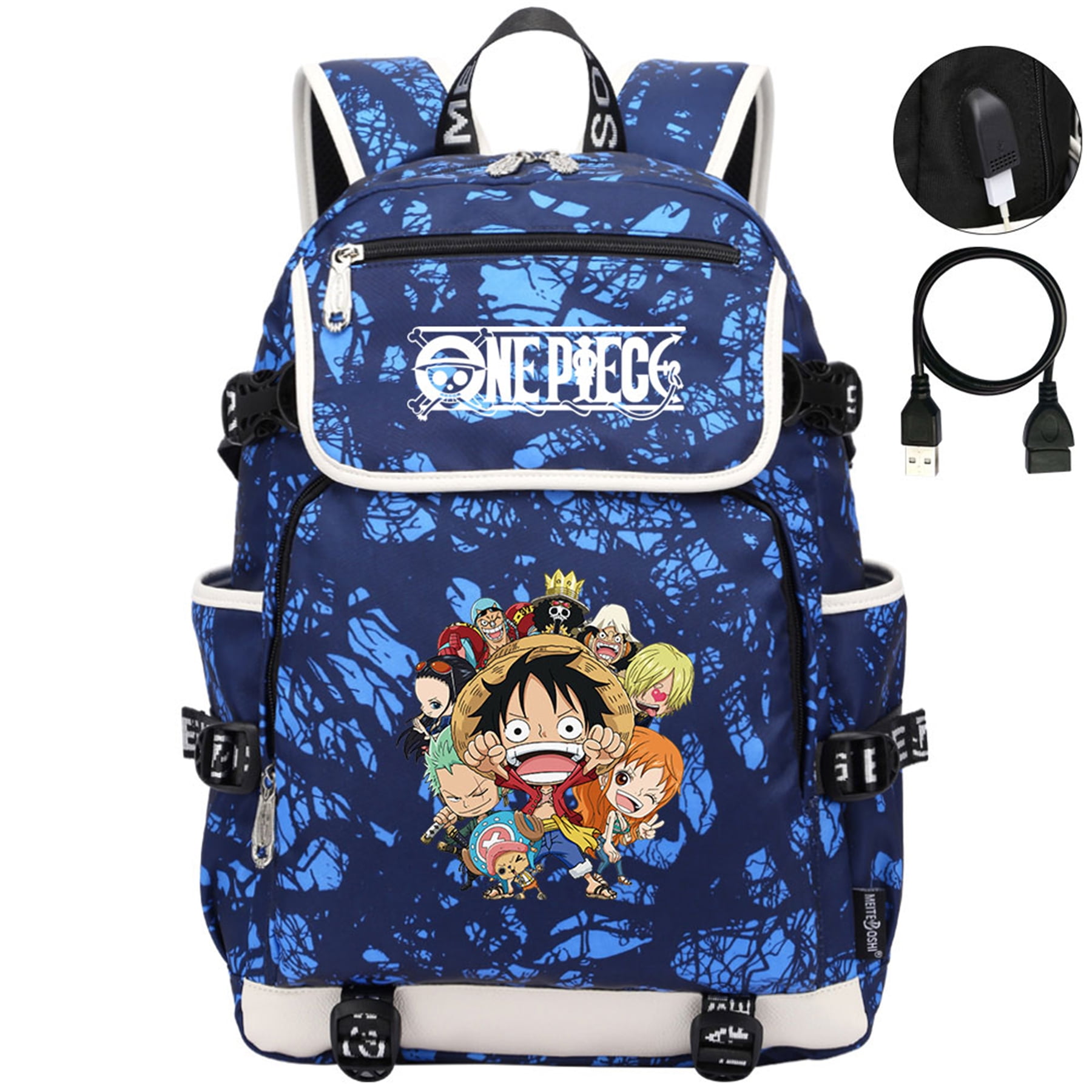 Anime One Piece Knapsack-Student Large Capicity Bookbag Waterproof ...