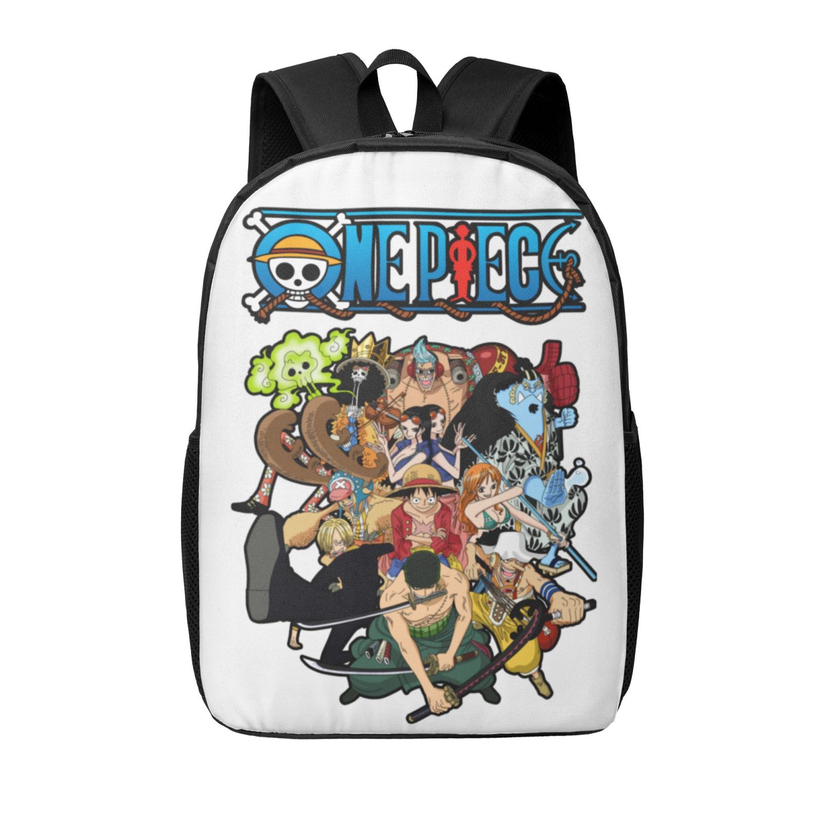 Anime One-Piece Luffy Backpack 17 Inch Large Capacity Casual School Bag ...