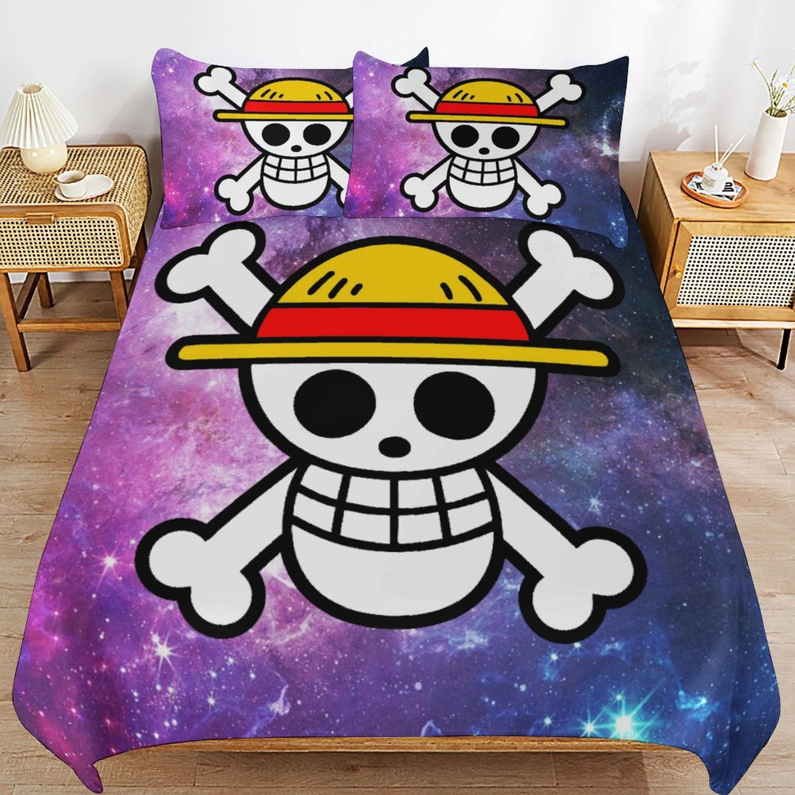 Anime One-Piece Luffy Bed Duvet Cover Microfiber Bedding Sets 3D ...