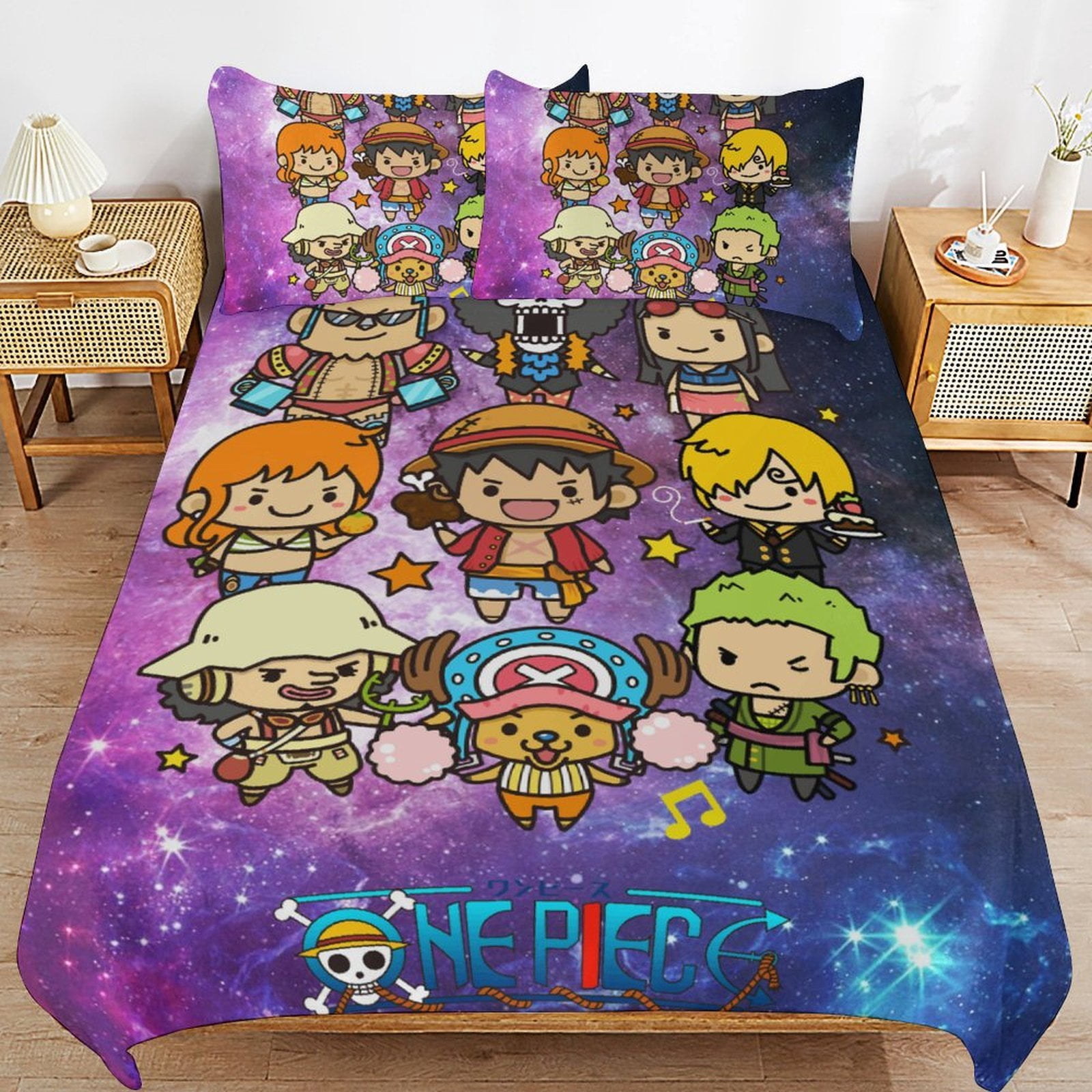Anime One-Piece Luffy Bed Duvet Cover Microfiber Bedding Sets 3D ...