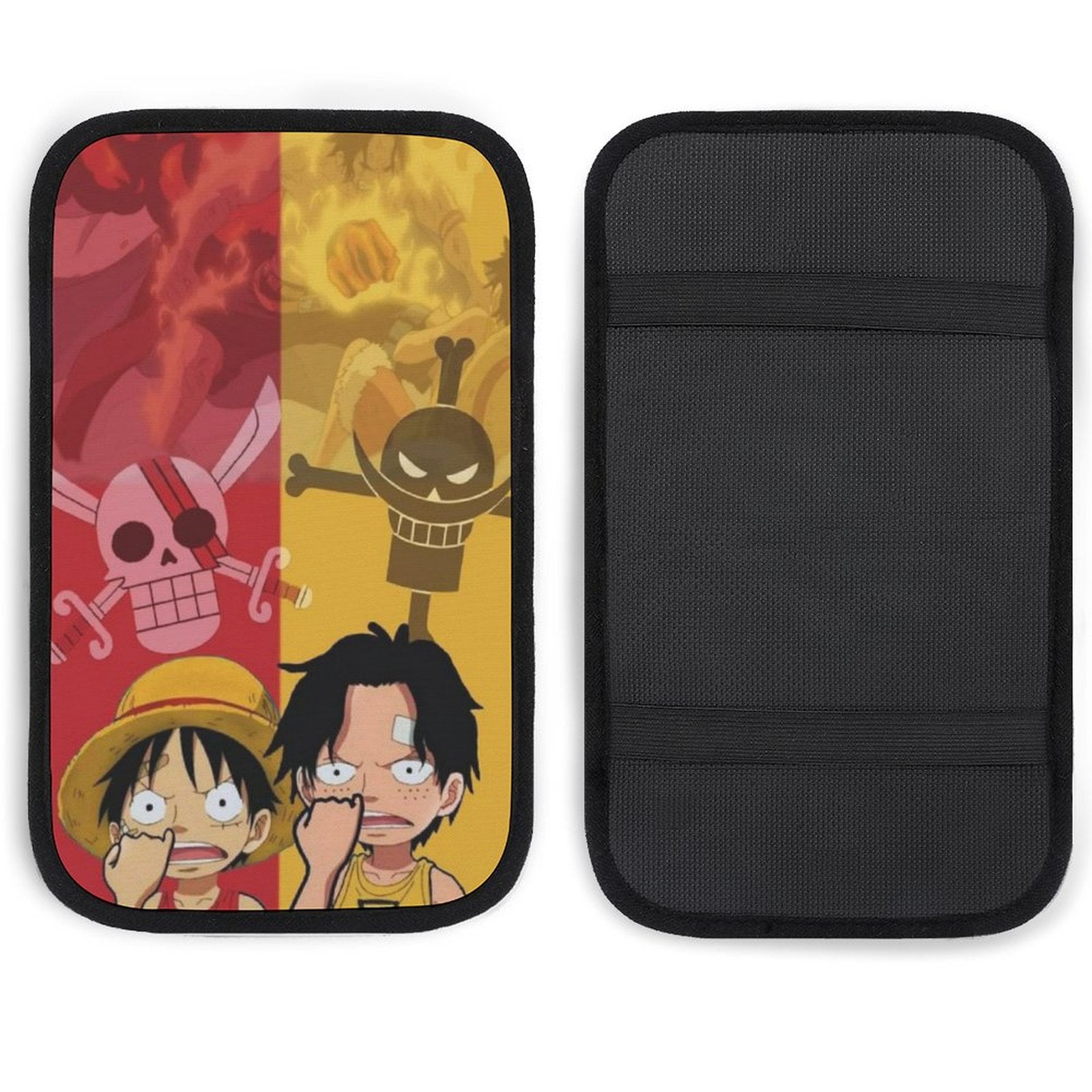 Anime One Piece Luffy Car Armrest Cover Auto Center Console Pad Car ...