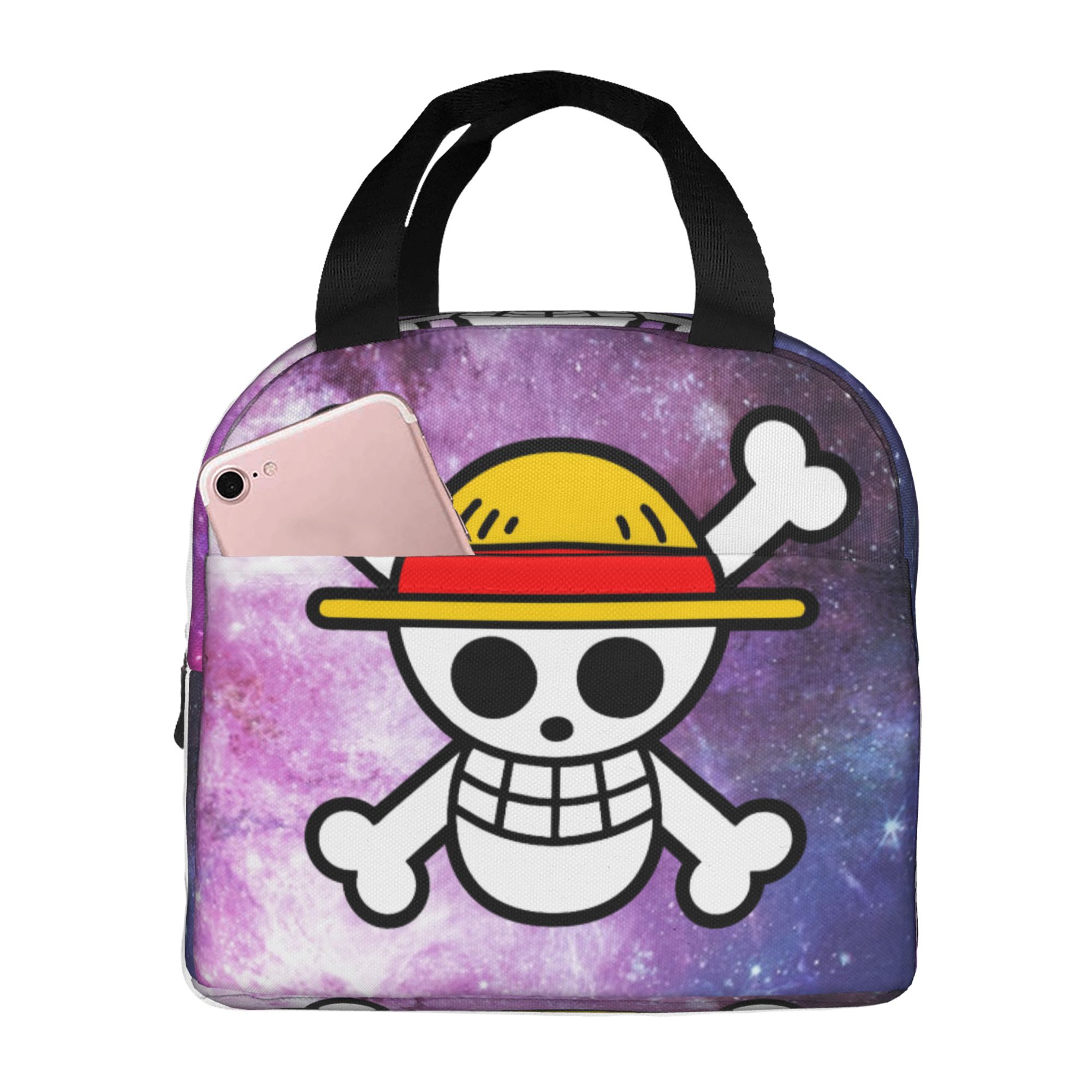 Anime One-Piece Luffy Lunch Bag Tote Bag Insulated Lunch Box Picnic ...