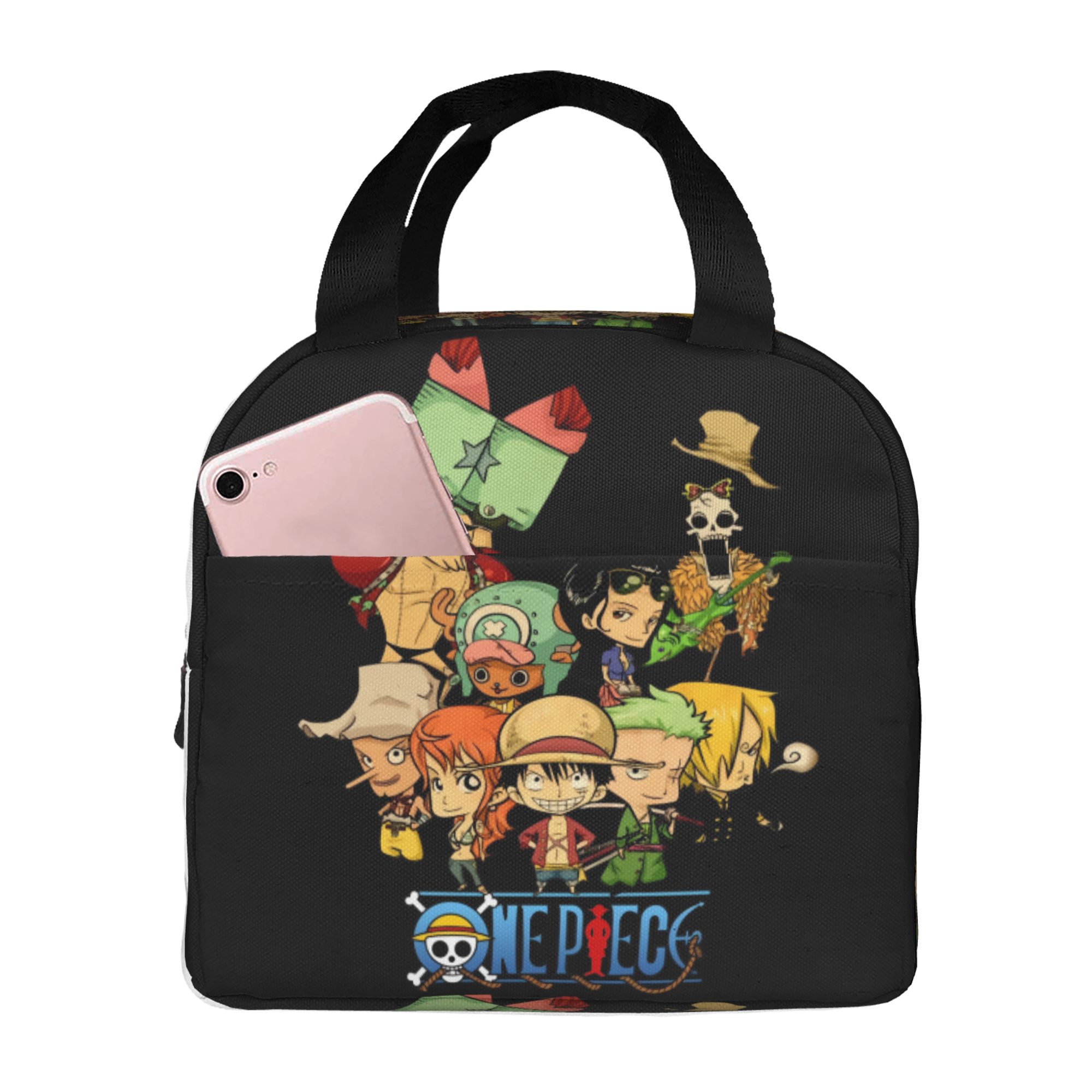 Anime One-Piece Luffy Lunch Bag Tote Bag Insulated Lunch Box Picnic ...