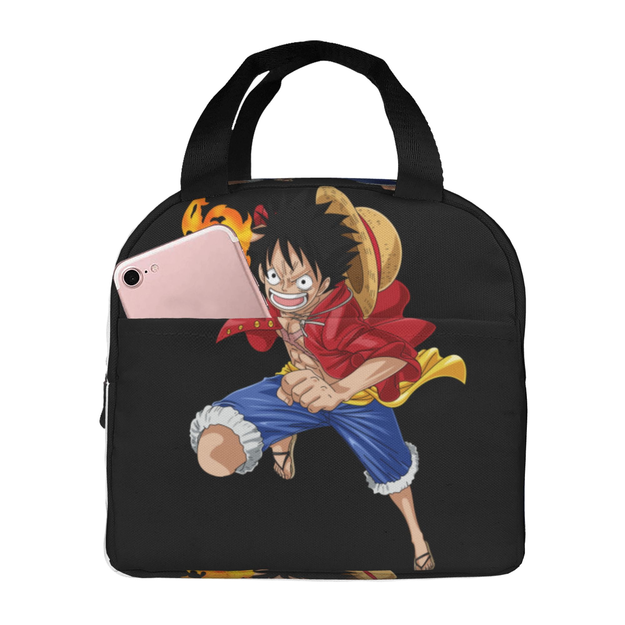 Anime One-Piece Luffy Lunch Bag Tote Bag Insulated Lunch Box Picnic ...