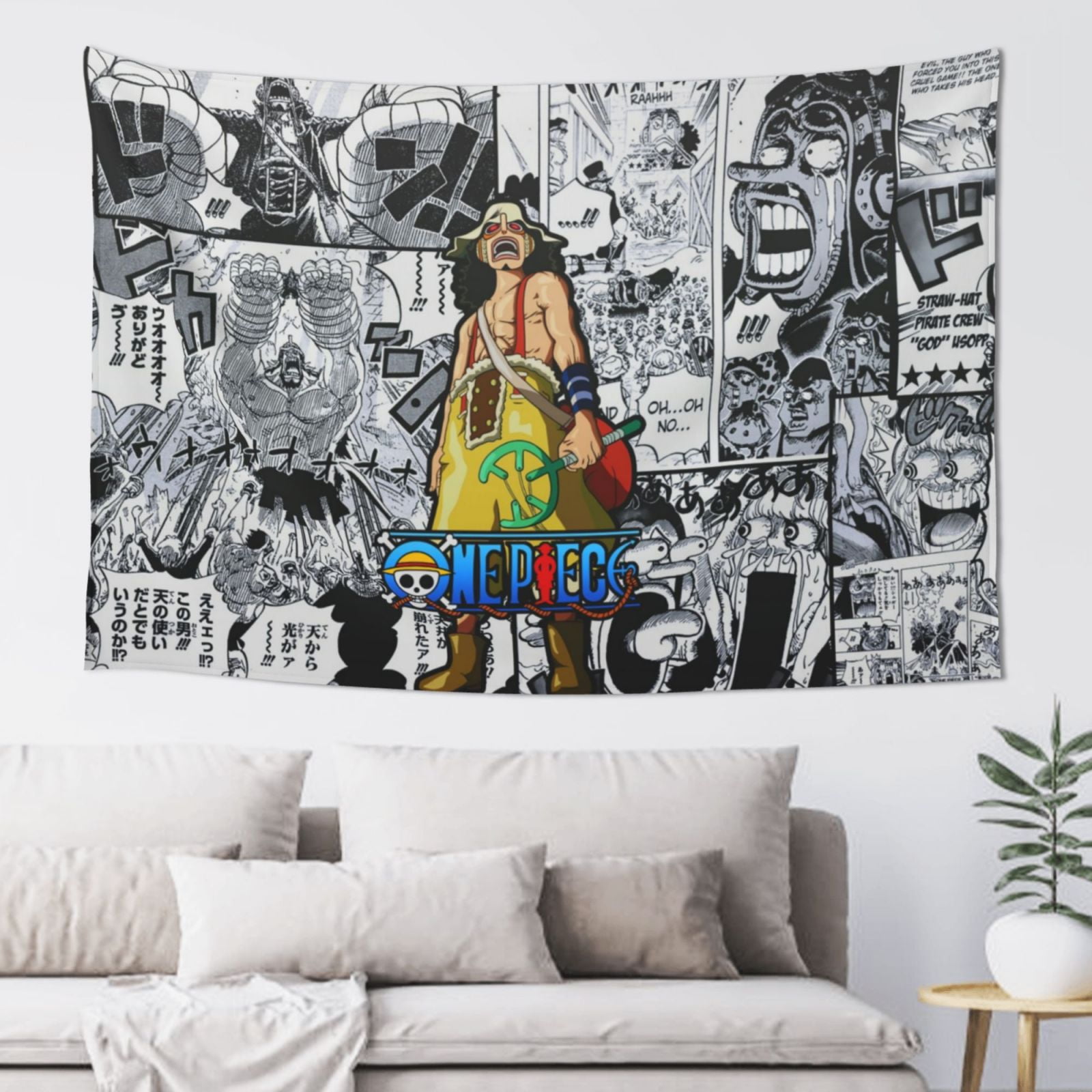 Anime One-Piece Luffy Tapestry Wall Hanging Home Decoration Wall ...