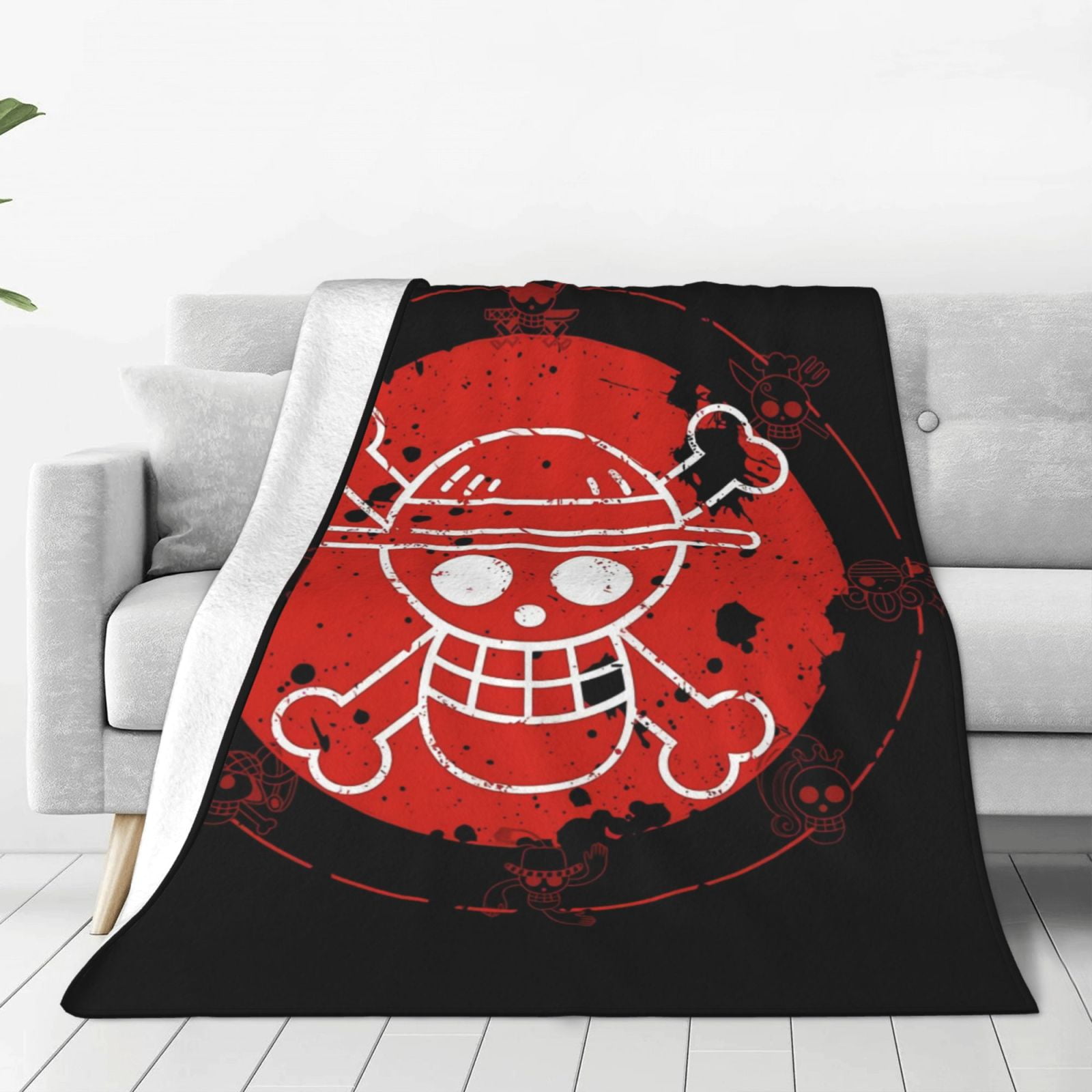 Anime One-Piece Luffy Throw Blanket Couch Bed Sofa Soft Lightweight ...